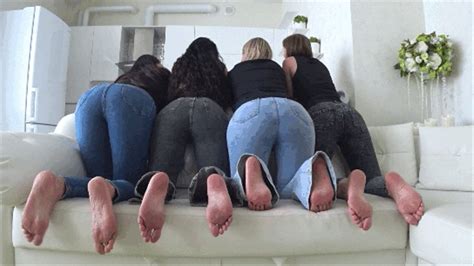 Four Asses In Tight Jeans Aw The Fantastic Evelina S World Clips Sale