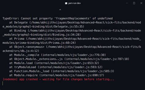 Cannot Set Property Fragmentreplacements Of Undefined · Issue 411 · Prisma Labsprisma