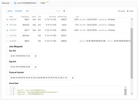 timestamp issue join request and accept work packet rejected timestamp wrong lorawan