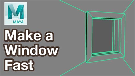 Maya Tutorial Make A Window In Room Maya Youtube