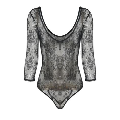 2017 Women Fashion Hollow Out Bodysuits Female Long Sleeve Bodysuits