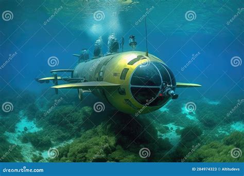 Submarine Sonar With Target On Map HUD Showing Location Landscape Surface And Coordinates Of