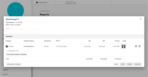 As An Admin Can I Delete An Expense In A Submitted Report Intertours Reisen And Events Gmbh