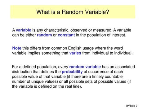 Ppt Understanding Probability Distributions Of Random Variables