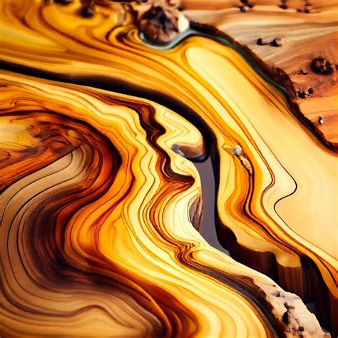 Premium Photo Wood Slab With Epoxy Resin Surface Abstract Background