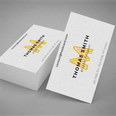 Free Psd Realistic Business Card Mockup