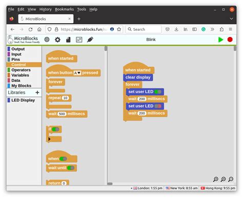 microblocks is a visual programming ide for 32 bit microcontrollers cnx software