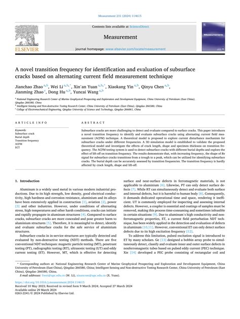 Pdf A Novel Transition Frequency For Identification And Evaluation Of