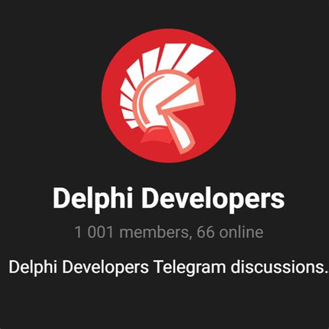 We Just Reached 1000 Members In Our Delphi Developers Telegram Group Ideasawakened