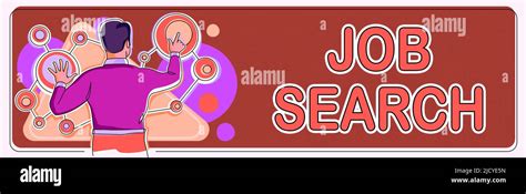 Conceptual Display Job Search Word Written On An Act Of Person To Find