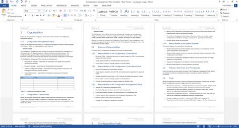 Configuration Management Plan Templates Ms Office Templates Forms