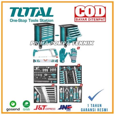 Jual Paket Tool Kit 160 Pcs Tool Box Komplit 7 Drawer Tool Kit Kabinet