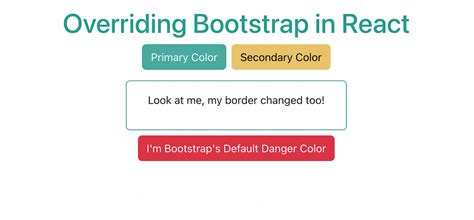 How To Use Bootstrap In React— Using Custom Colors By Tyler The Content Creator Medium
