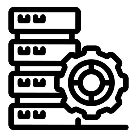 Server Optimization Icon Representing Improving Data Storage Efficiency