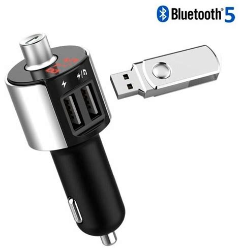 Автомобильный Bluetooth Fm модулятор ФМ трансмиттер с зарядкой 2 Usb