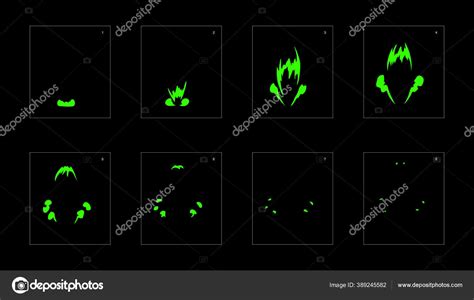 Liquid Explosion Effect Explosion Animation Effect Animation Sprite Sheet Games Stock Vector By