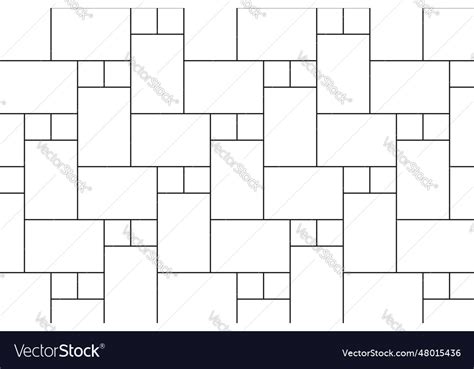 Herringbone Inserted Tile Seamless Pattern Vector Image