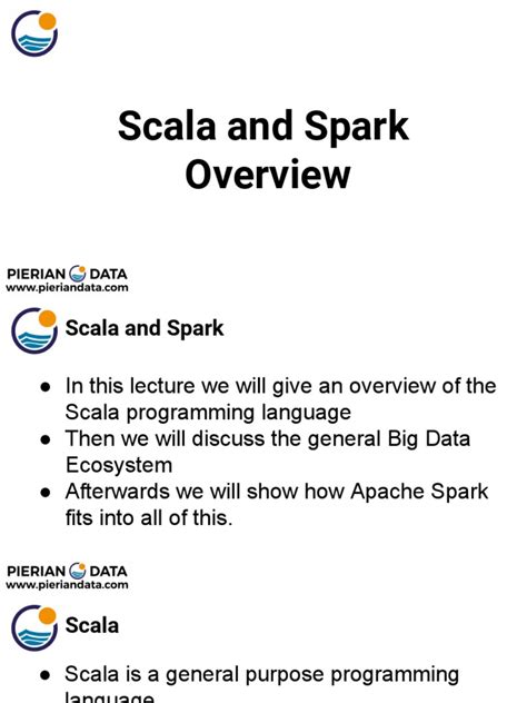Scala And Spark Overview Pdf Pdf Apache Hadoop Apache Spark