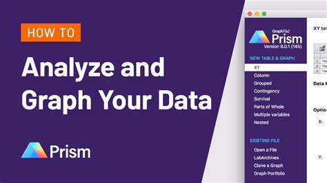 How To Analyze And Graph Your Data In Prism Youtube