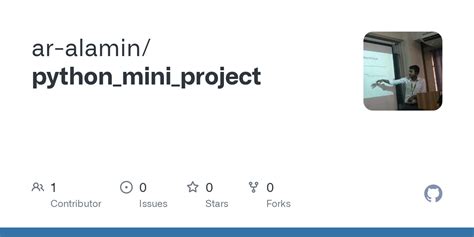github ar alamin python mini project