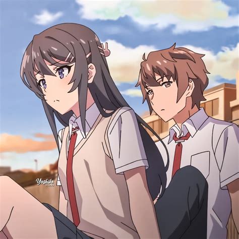 Mai And Sakuta Friend Anime Cute Anime Couples Anime Best Friends