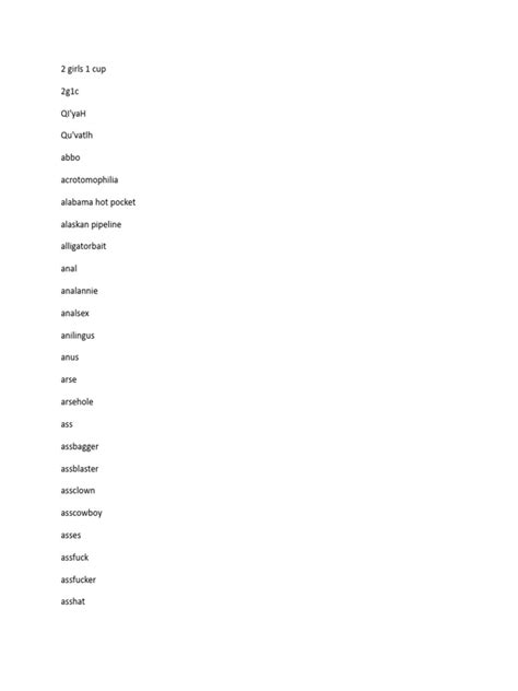 Eco Chat Filter Words Pdf Sex Mating