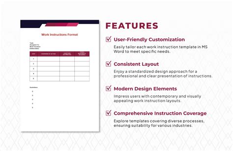 Work Instruction Format Template In Google Docs Word PDF Download Template Net