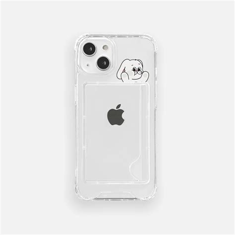 168cm케이스 카드탱크 볼따구 Hb 버니 투명 범퍼 교통 카드 수납 아이폰 핸드폰 케이스 커플 12 13 미니 14 15 16 16e 프로 맥스 갤럭시 S25 24