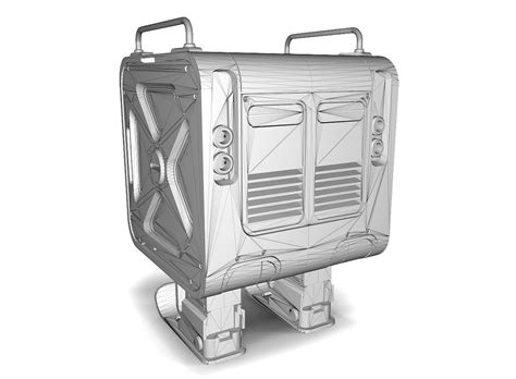 3d Sci Fi Robot Box Model Turbosquid 1981044