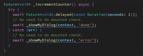 `usebuildcontextsynchronously` False Positives On Functions With