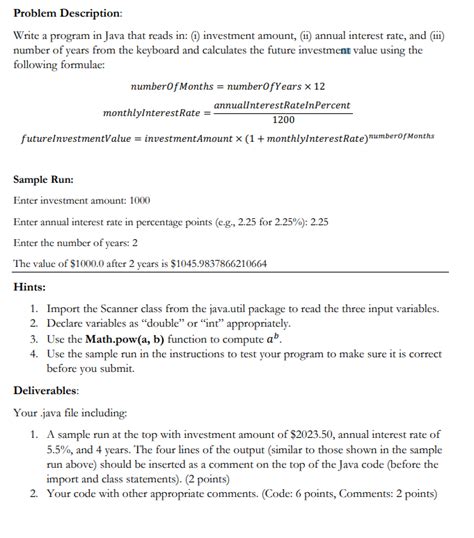 Solved Problem Description Write A Program In Java That