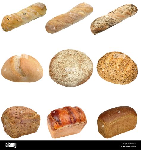 Different Types Of Bread Stock Photo Alamy