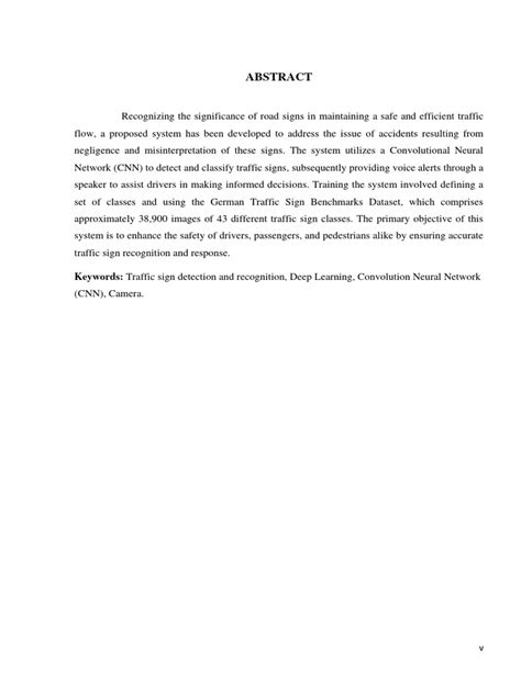 Traffic Sign Board Recognition And Voice Alert System Pdf