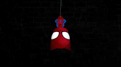 Spiderman Hanging Down Minimal 4k Wallpaperhd Superheroes Wallpapers Porn Sex Picture