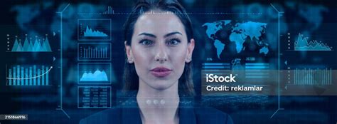 Ai Authentication By Facial Recognition Concept Biometric Security