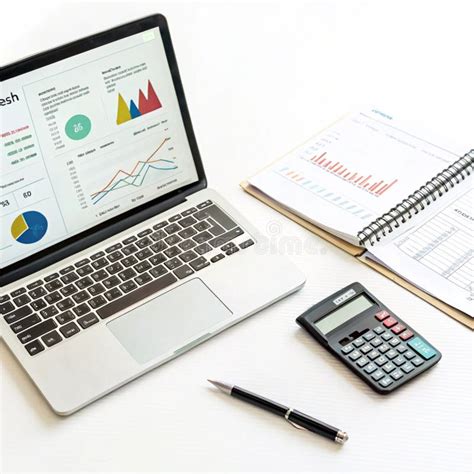 Data Analysis Isolated On White Background Stock Illustration