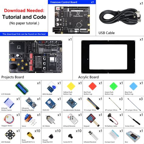 Freenove Projects Kit With Board V4 Compatible With Arduino Ide