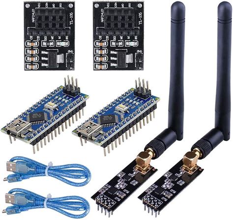 Wayintop 2set Wireless Transceiver Receiver With Tutorial Nrf24l01 Pa Lna Rf Module With Sma