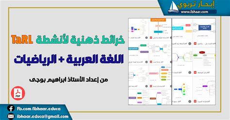 خرائط ذهنية لأنشطة Tarl اللغة العربية الرياضيات