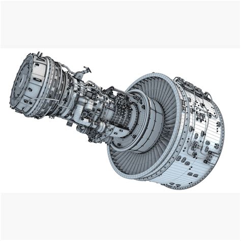 Geared Turbofan Engine 3d Model Download Engine On
