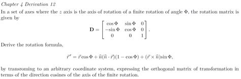 Chapter 4 Derivation 12 In A Set Of Axes Where The Z