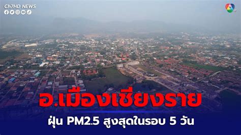 ข่าวพื้นที่ชายแดนจังหวัดเชียงราย ฝุ่นพิษยังวิกฤติต่อเนื่อง