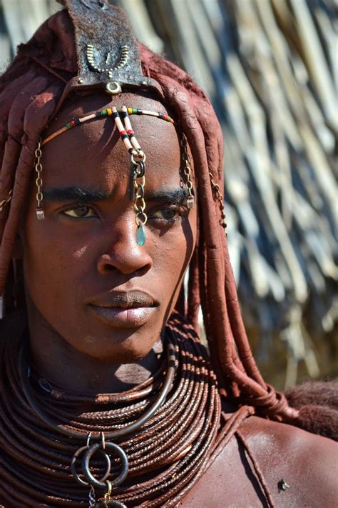 Himba Tribesman Tribos Africanas Povos Tribais Rostos Humanos