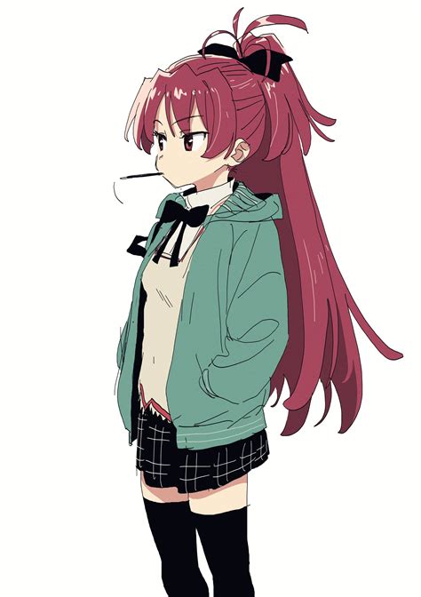 Sakura Kyoko Mahou Shoujo Madoka Magica Drawn By Ikezawashin Danbooru