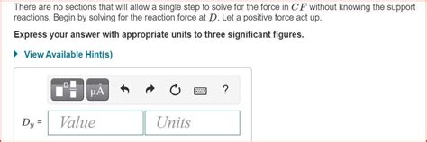 Solved To Use The Method Of Sections To Determine The Force