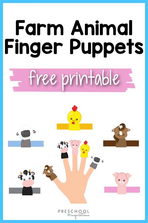 Teach With Farm Animal Finger Puppets Preschool Inspirations