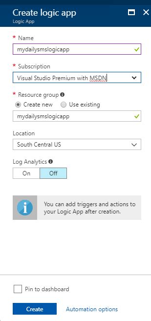 How To Send Daily Sms Messages With Azure Logic Apps And Twilio No