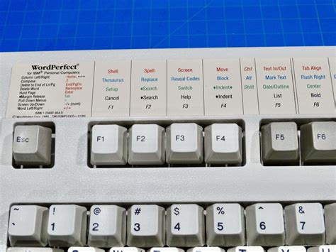 1989 IBM Model M 1391401 Made By IBM 19 JUN 89 With WordPerfect For IBM Template ClickyKeyboards