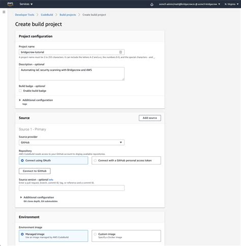 AWS CodeBuild Setup Cloud DevSecOps With Bridgecrew