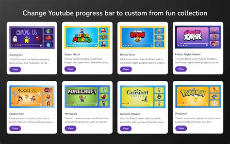 Custom Progress Bar For Youtube Extension